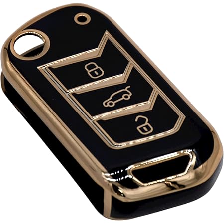 KMH - TPU Gold Car Key Cover Compatible with with Mahindra New Scorpio ...