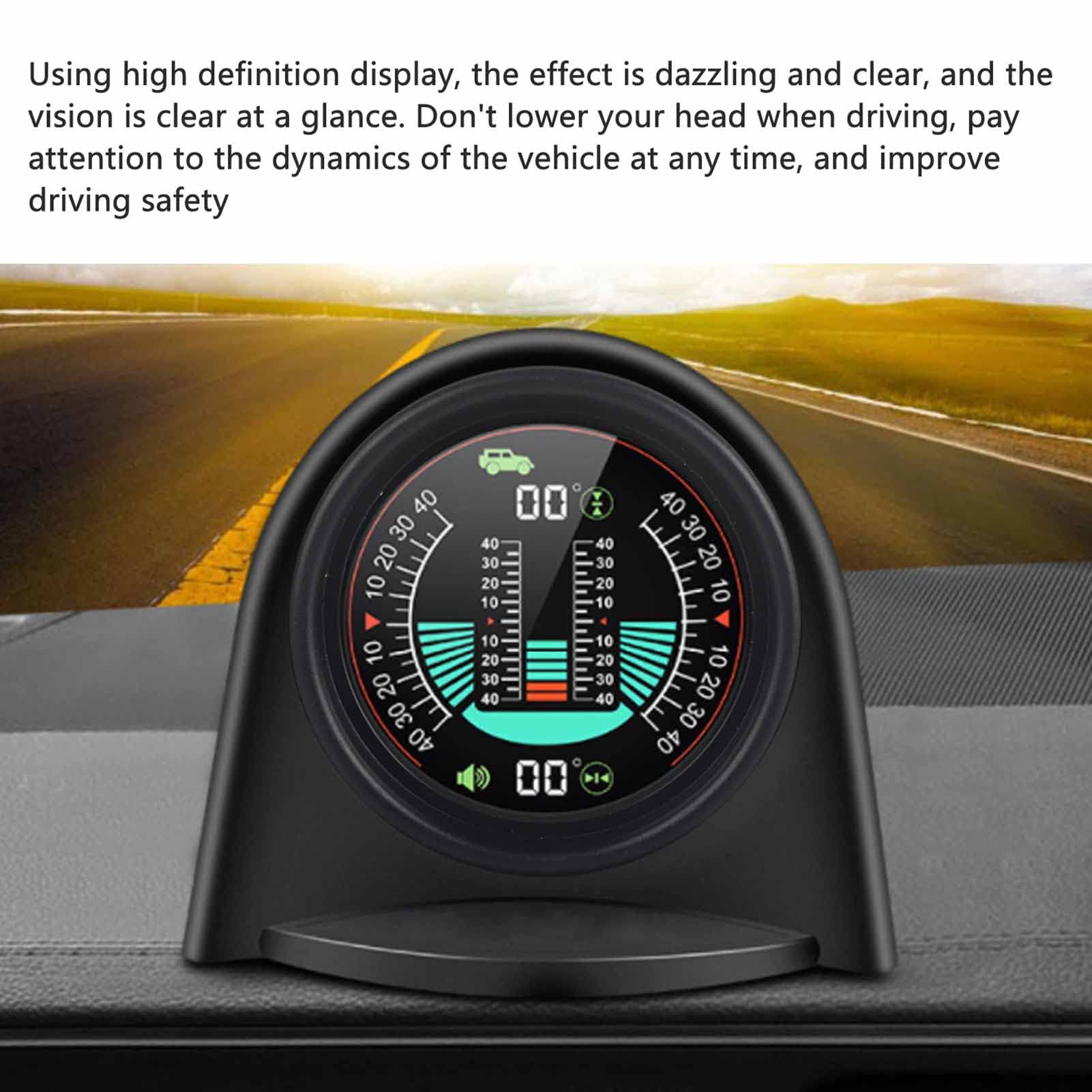 Car Inclinometer Compass For Car ,DEWIN Car Digital Inclinometer Level ...