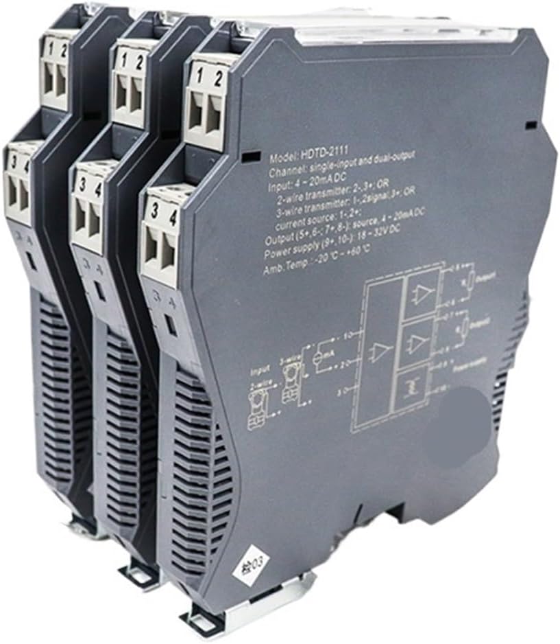 Amazon.com: LALQPLFZ 1pcs Isolating Transmitter 1 in 2 Out 0-20ma ...