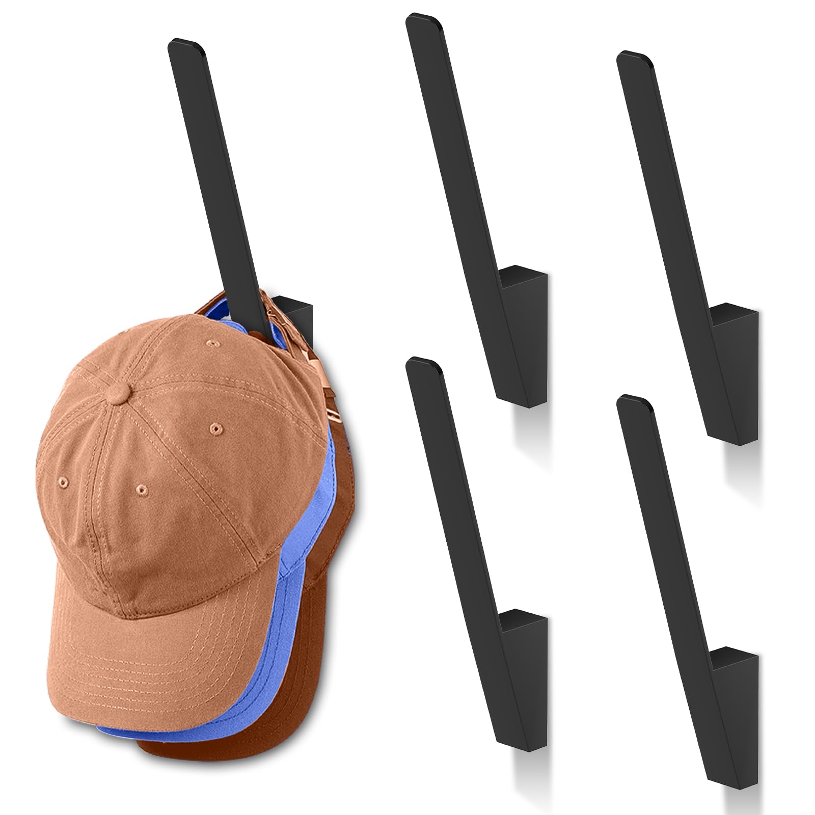 Amazon.com: Kssvzz 5 Pack Hat Racks for Baseball Caps - Metal Hat ...