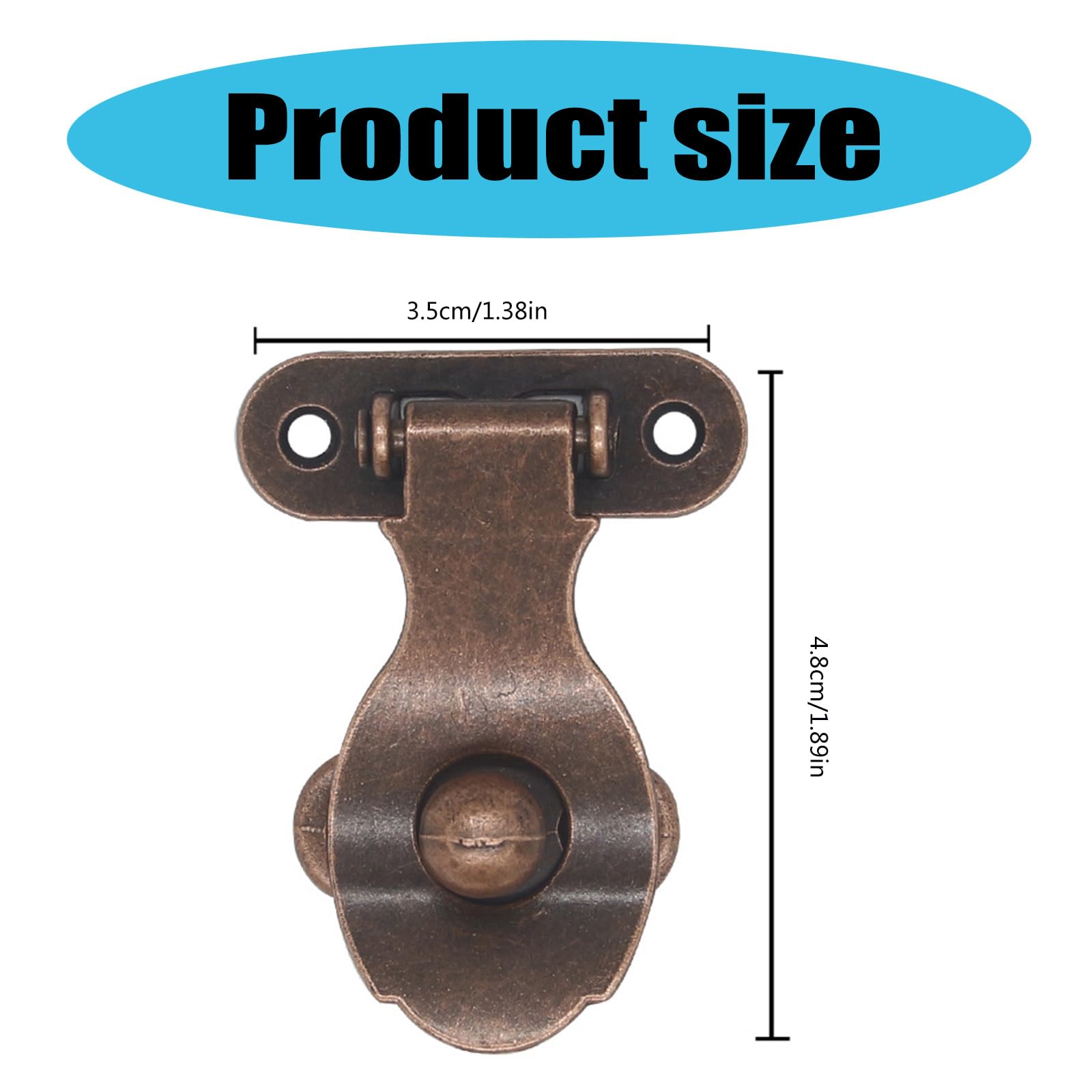 Toy Toolbox DGHAOP 10PCS Zinc Alloy Mini Hasp Bronze With 4 Screws ...
