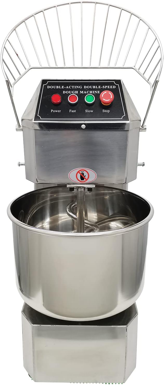 Amazon.com: PreAsion Commercial Stand Dough Mixer, 30L Dual Rotating ...