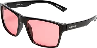 Amazon.com: Medspex R787M FL-41 Tinted Glasses Black/Pink Migraine FL41 ...