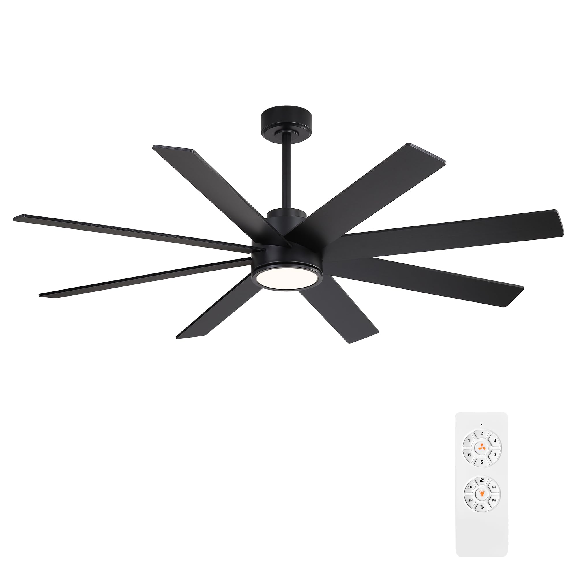 Amazon.com: WINGBO 60" Large DC Ceiling Fans with Lights and Remote, 3 ...