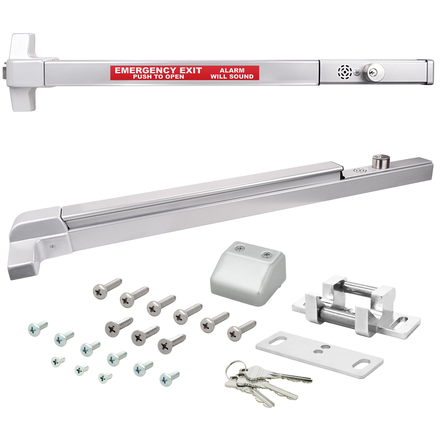 Nuk3y ED-5000 Series Panic Bar Exit Device Grade 1 ADA Certifed, Fit ...