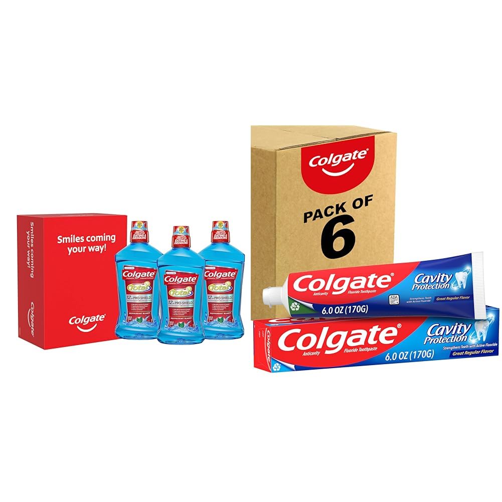 Amazon.com : Colgate Total Mouthwash, Alcohol Free Mouthwash ...