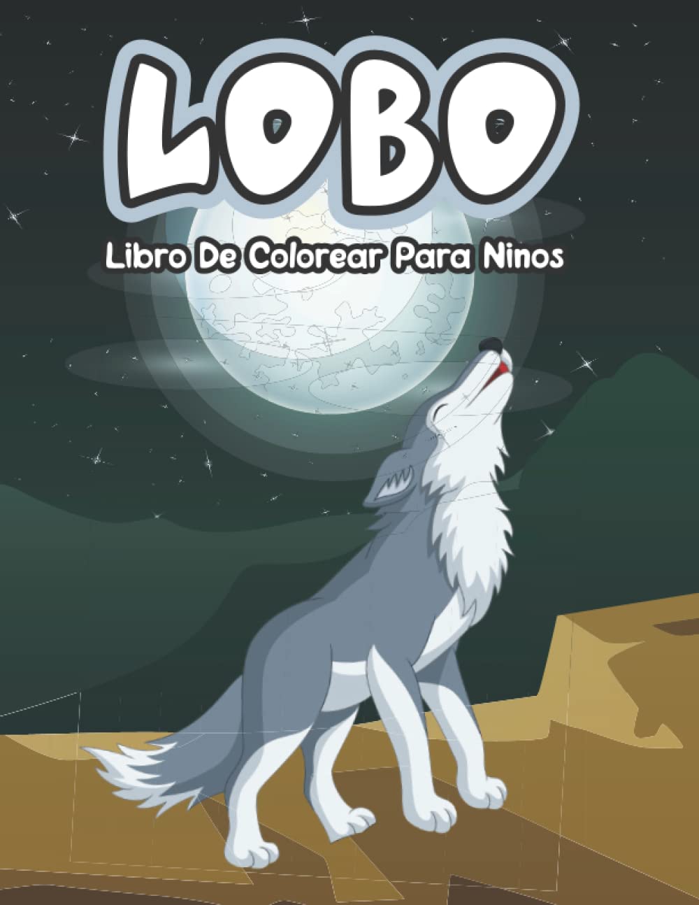 Lobo Libro Para Colorear Para Ninos Dibujos Divertidos De Lobos ...