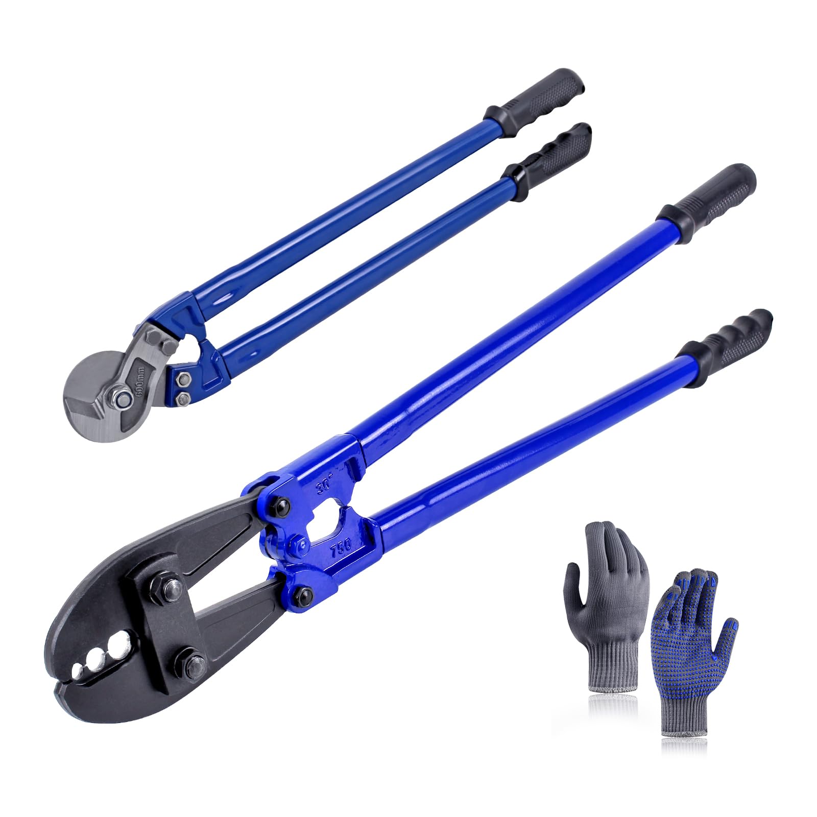 SPENDINS 24” Heavy Duty Wire Rope Cutter and 30 Inch Hand Swaging Tool ...