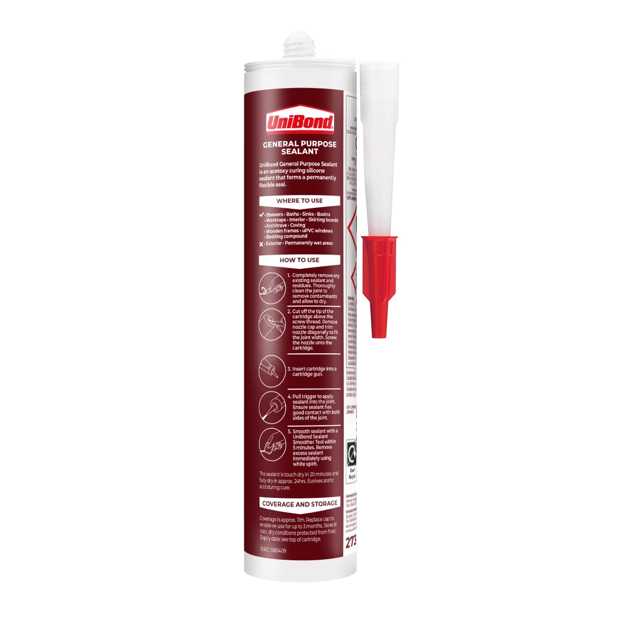 Unibond General Purpose Silicone Sealant White