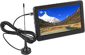 6 Inch Portable TV, HD TFT LED Pocket Digital Television, Rechargeable ...