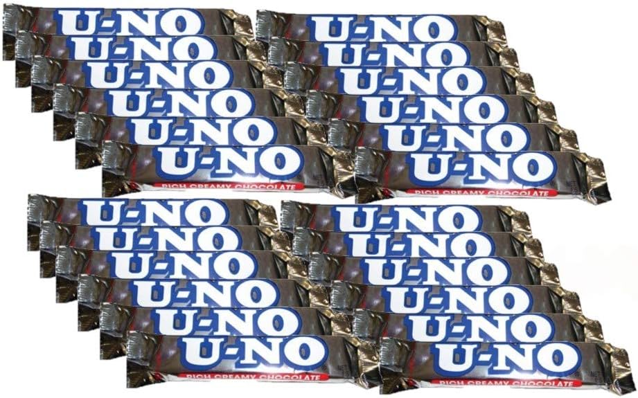 Amazon.com : U-No Bar: 24 Count : Candy And Chocolate Bars : Grocery ...