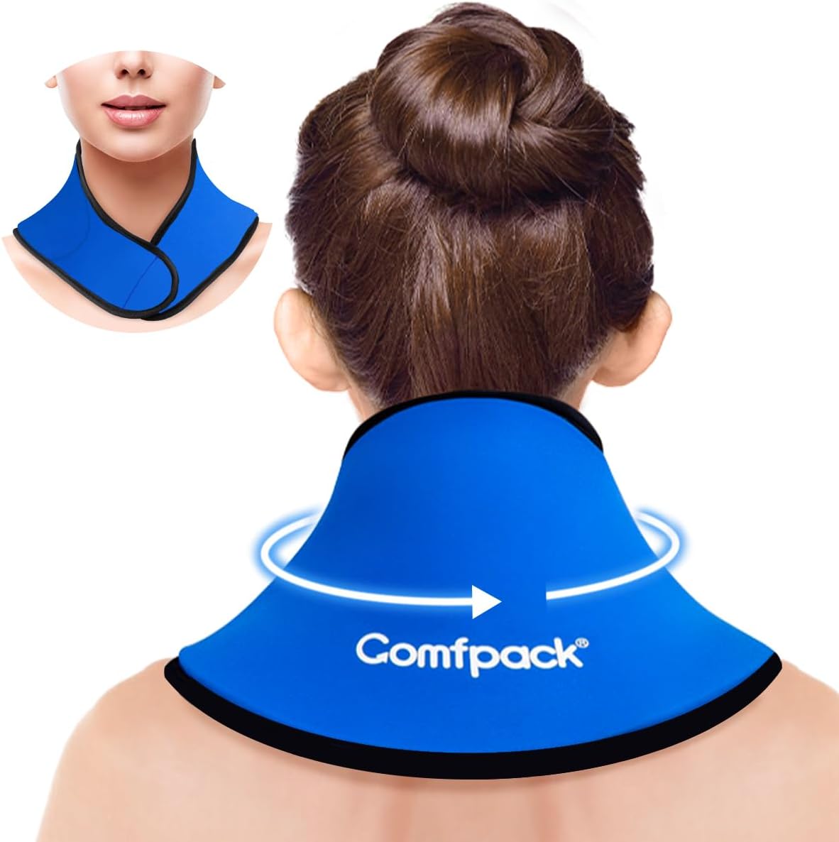 Amazon.com: ComfiTECH Gel Ice Pack Wrap for Neck and Cervical Pain ...