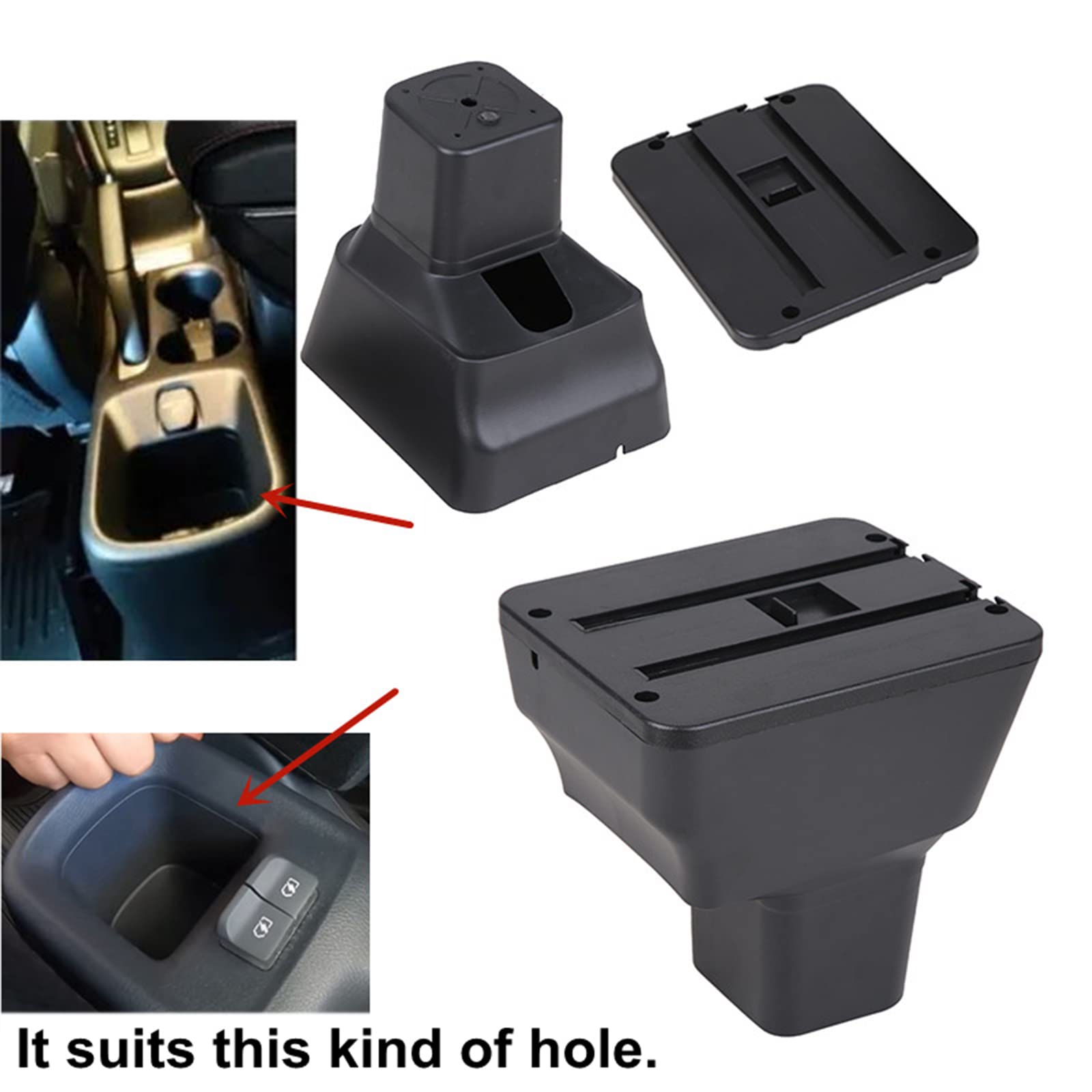 Double-Layer Armrest Box for Nissan Versa Almera 2020-2024 Car Center ...