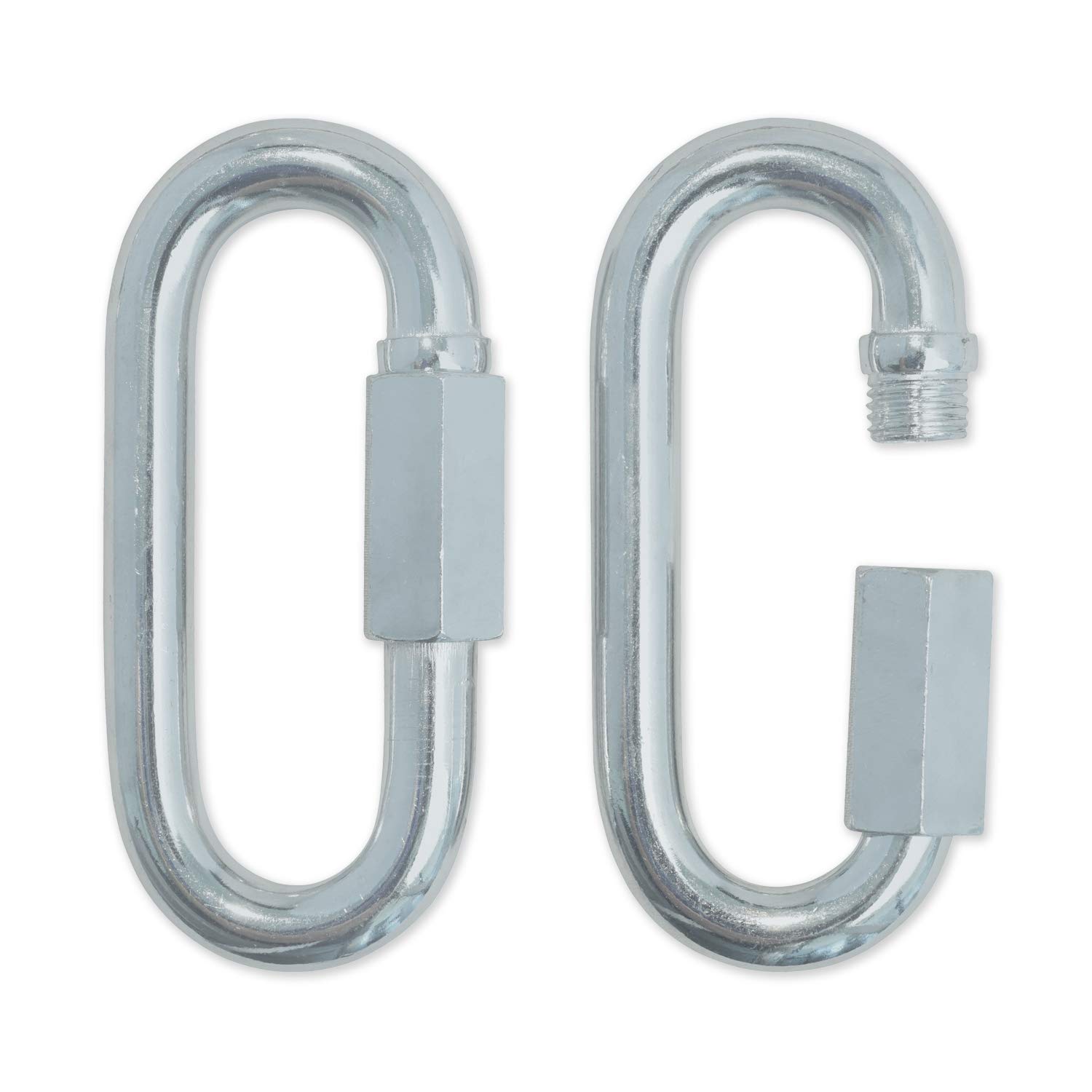 Meister Quick Link Screwlock Carabiners - Galvanized Steel w/Threaded ...