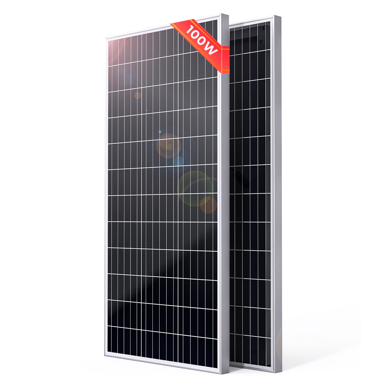 Buy SUNTHYSIS 100 Watt Solar Panel, 12 Volt Monocrystalline Solar Panel ...