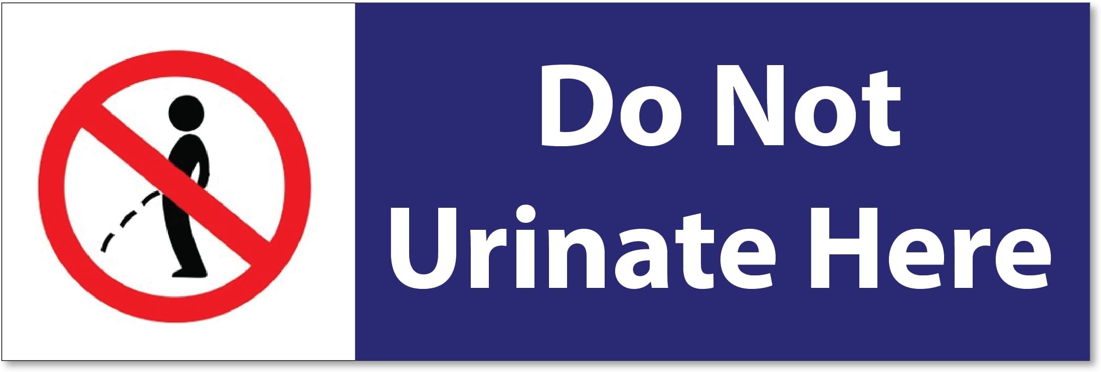 SIGN EVER Do not Urinate Here Sign Board With Double side adhesive tape ...