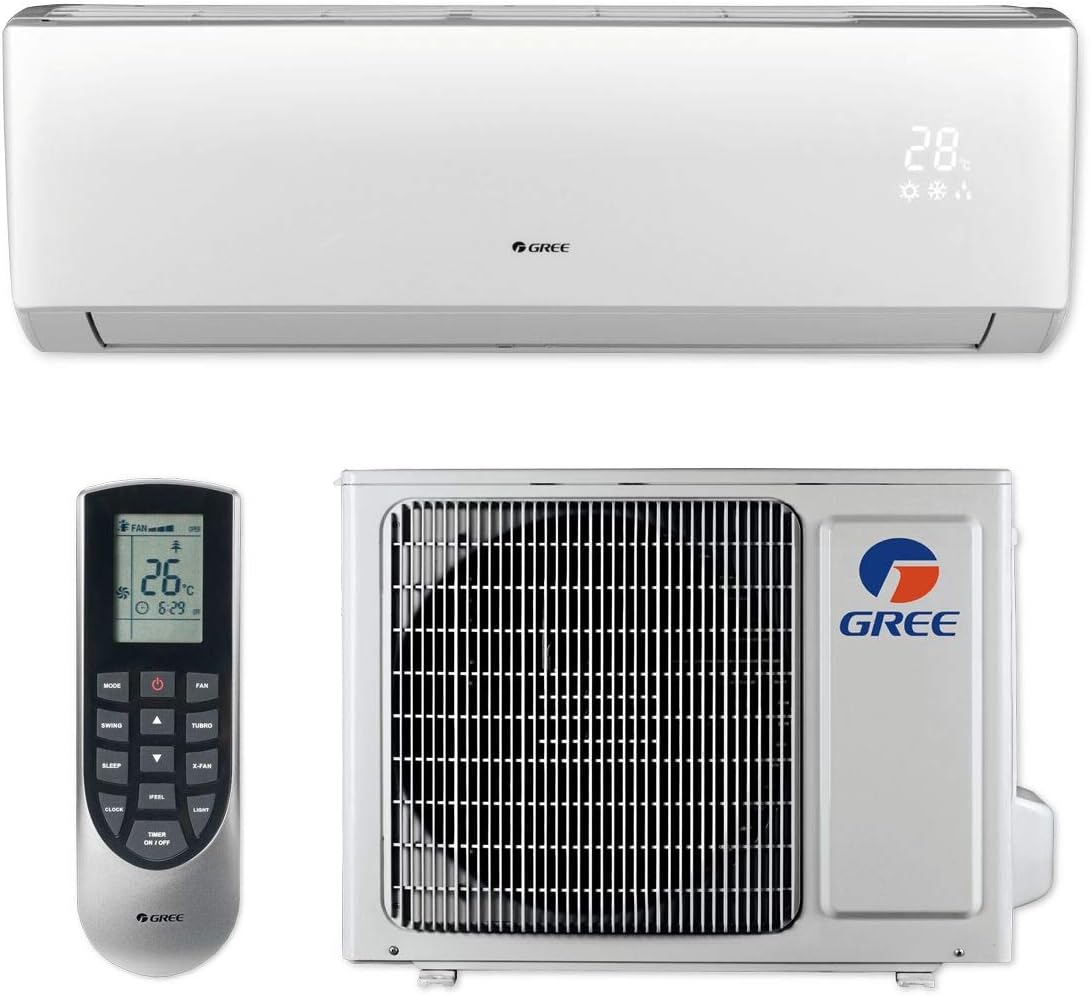 Amazon.com: Gree 9,000 BTU 16 SEER LIVO+ Wall Mount Ductless Mini Split ...