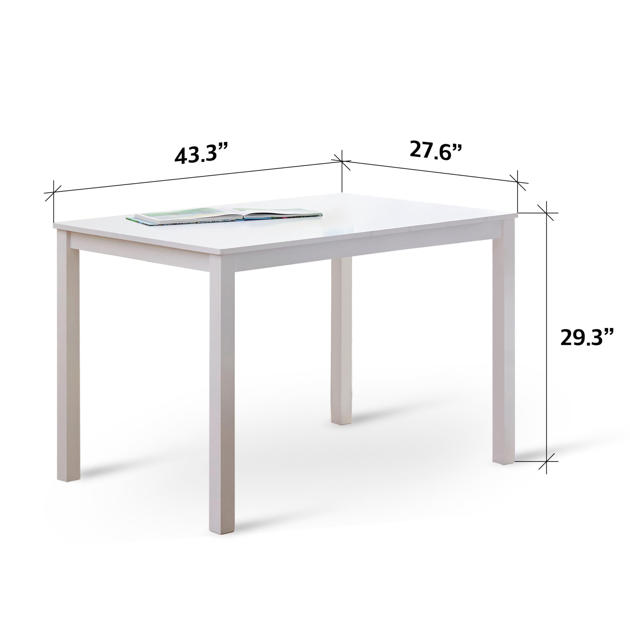 Snapklik.com : Livinia Seattle 5-Piece Wooden Dining Table Set For 4 ...