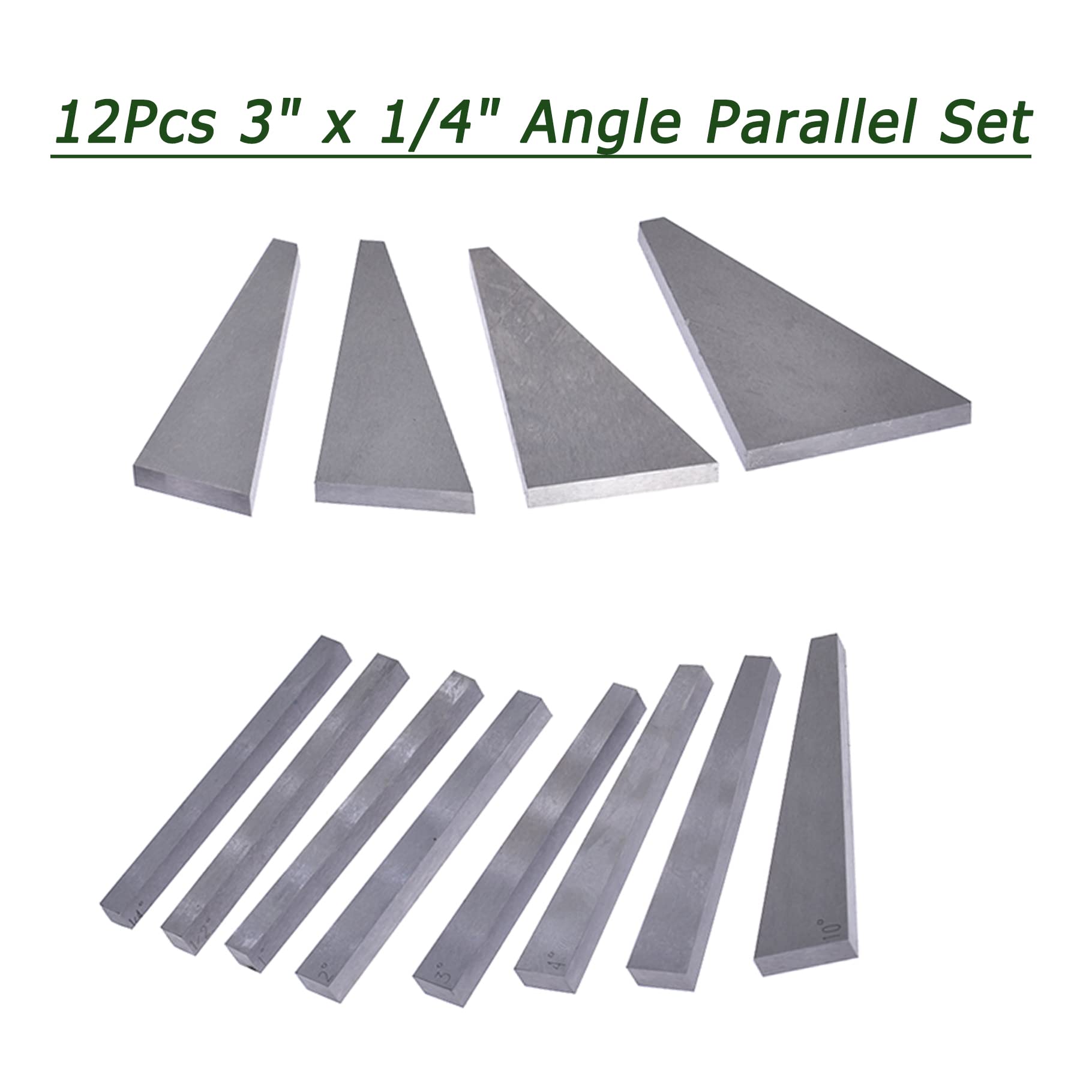 Snapklik.com : Timunr 12Pcs 1/4 To 30 Precision Ground Angle Block Set ...