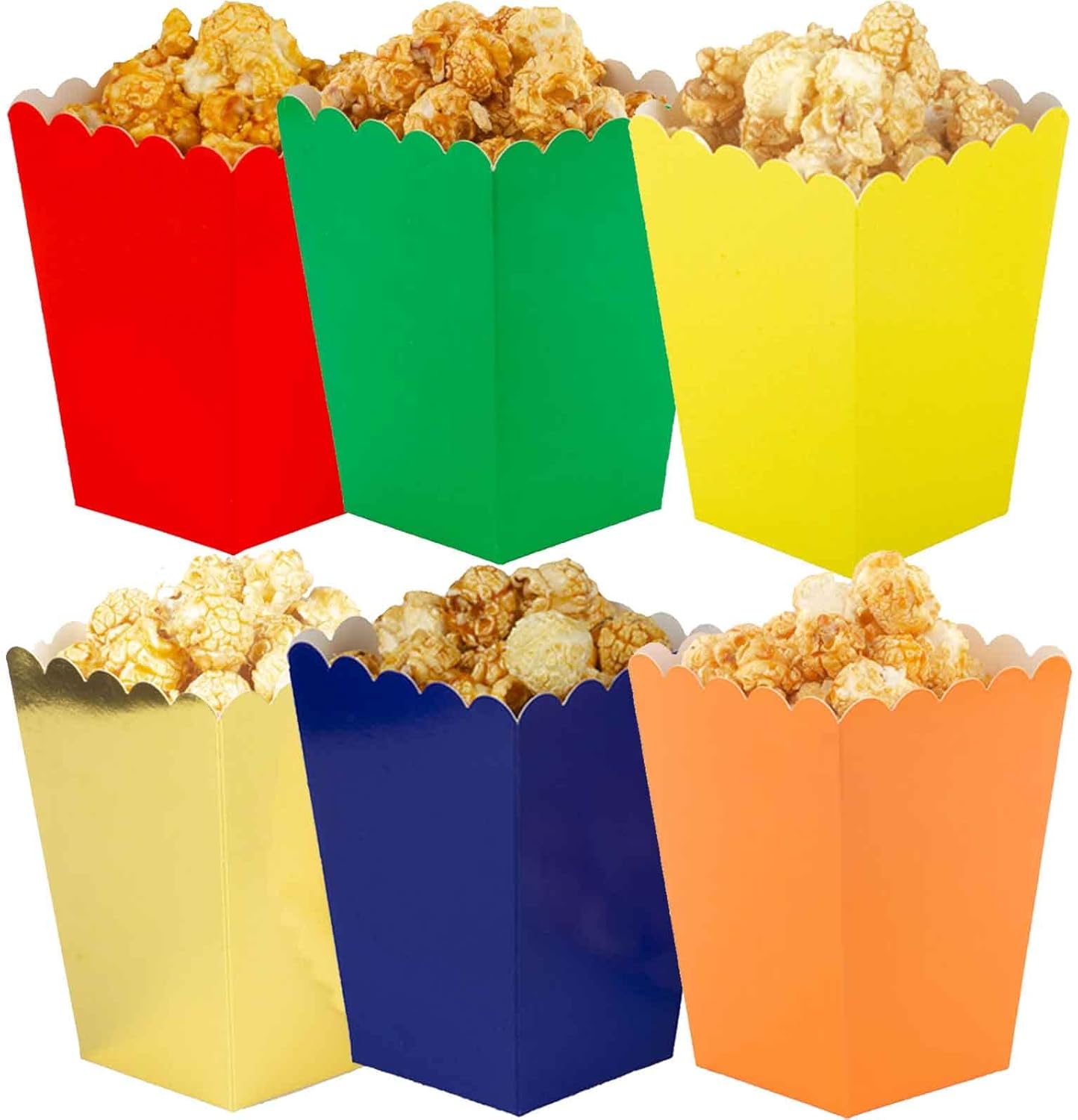 Amazon.com: We Moment Rainbow Popcorn Boxes Cardboard Container ...