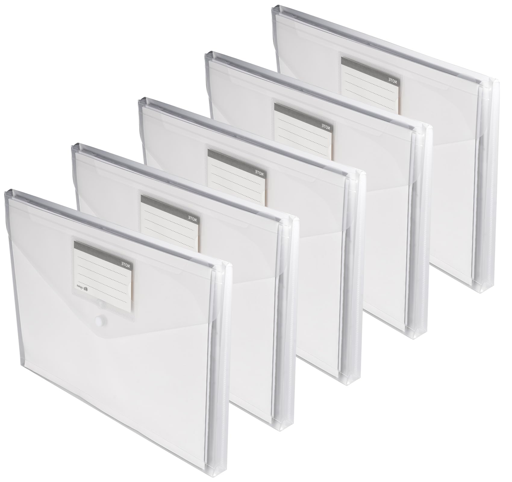 Amazon.com : 20pcs A4+ Plastic Envelopes Large,Clear Plastic Poly ...