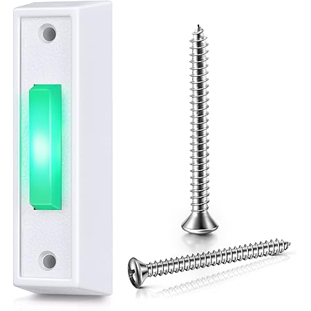 LED Lighted Doorbell Button Wired, Door Bell Ringer Push Buttons ...