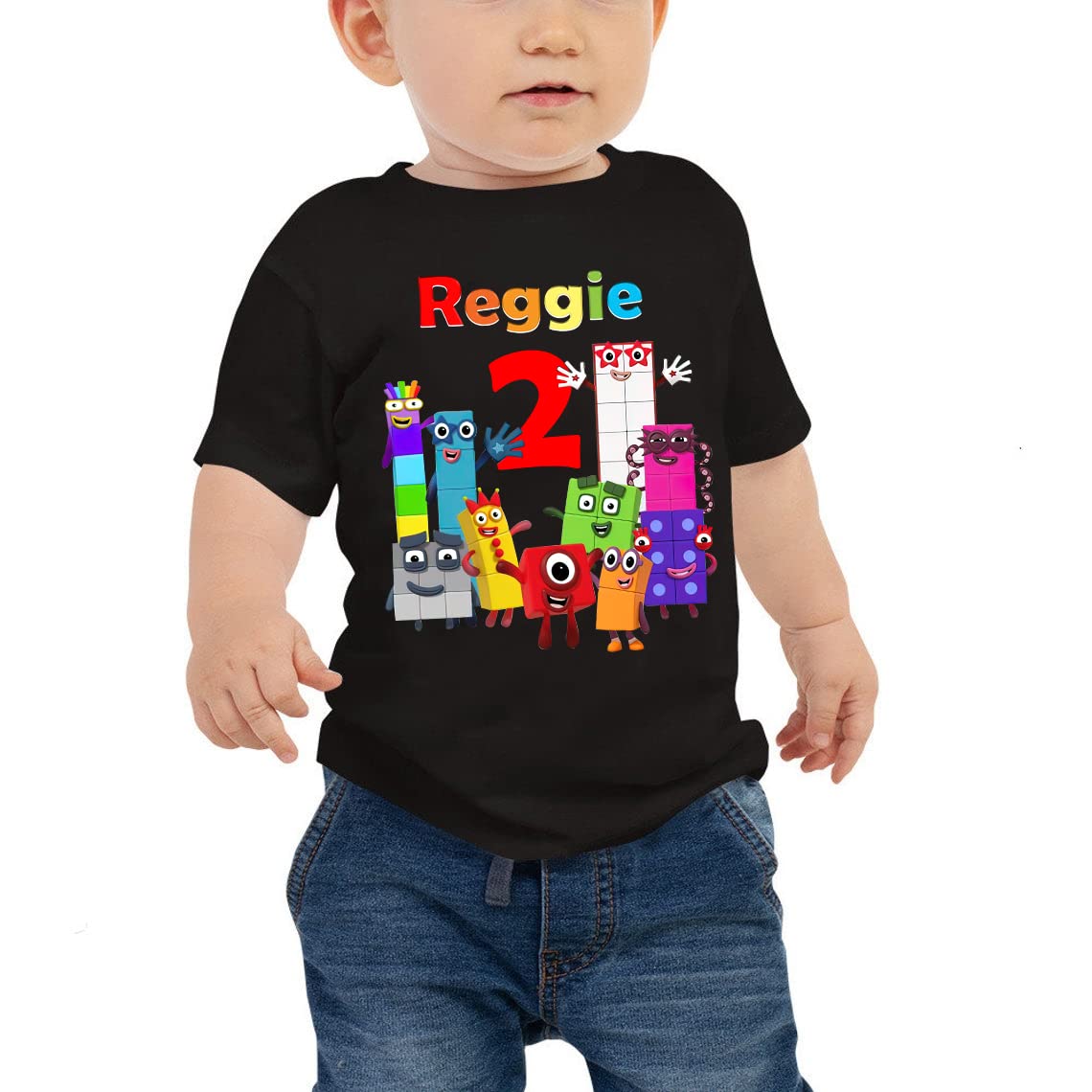 Number Birthday Blocks Boy Girl Shirt Customized With Kids Name ...