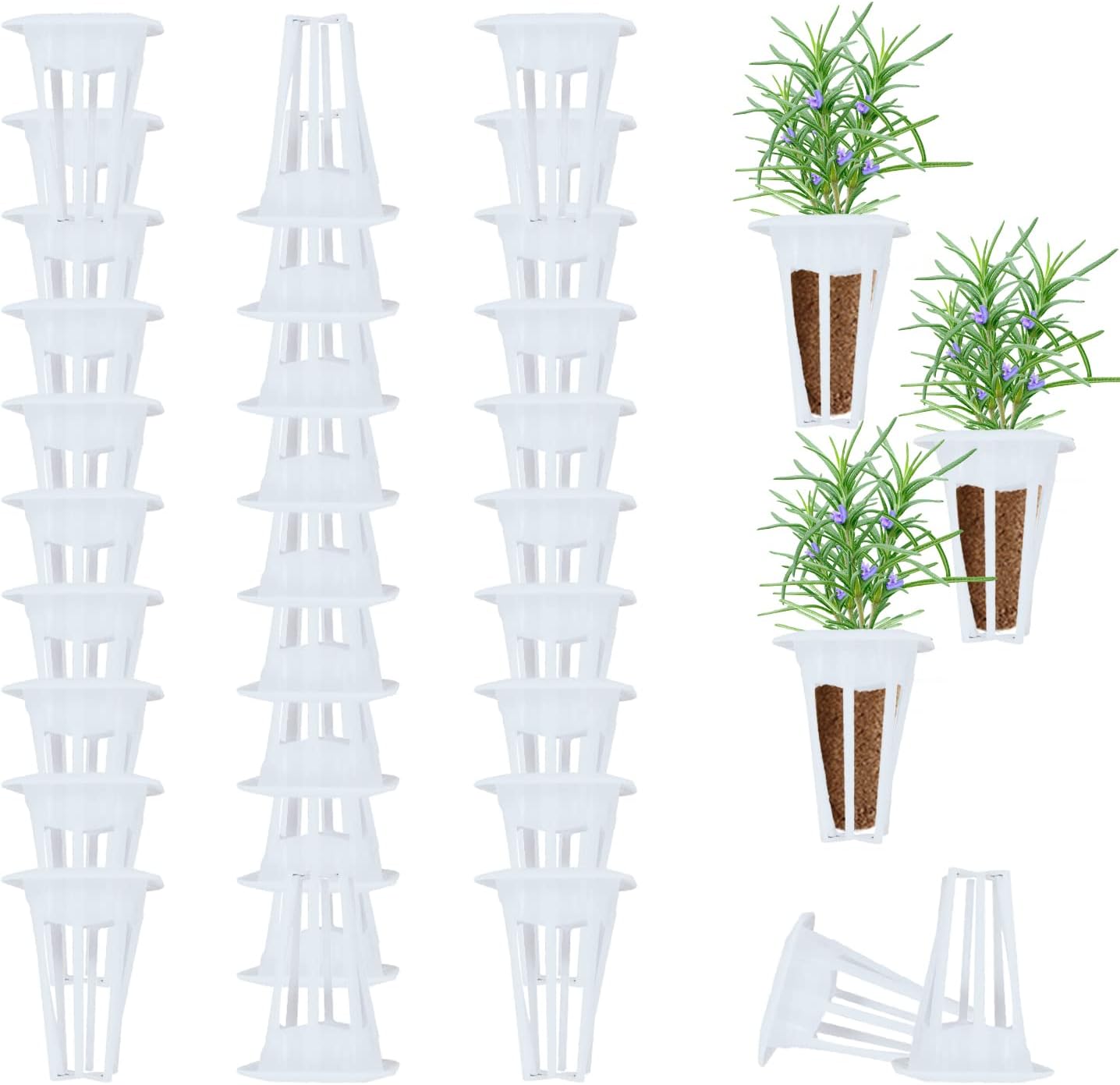 Amazon.com: Haovegfloer 30 PCS Grow Baskets for Indoor Hydroponics ...