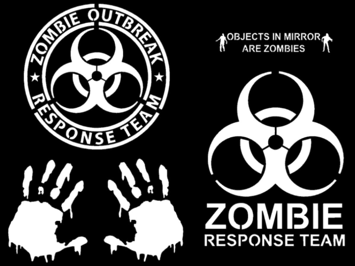Zombie Response Team Sticker Zombie Outbreak Response Team Stickers