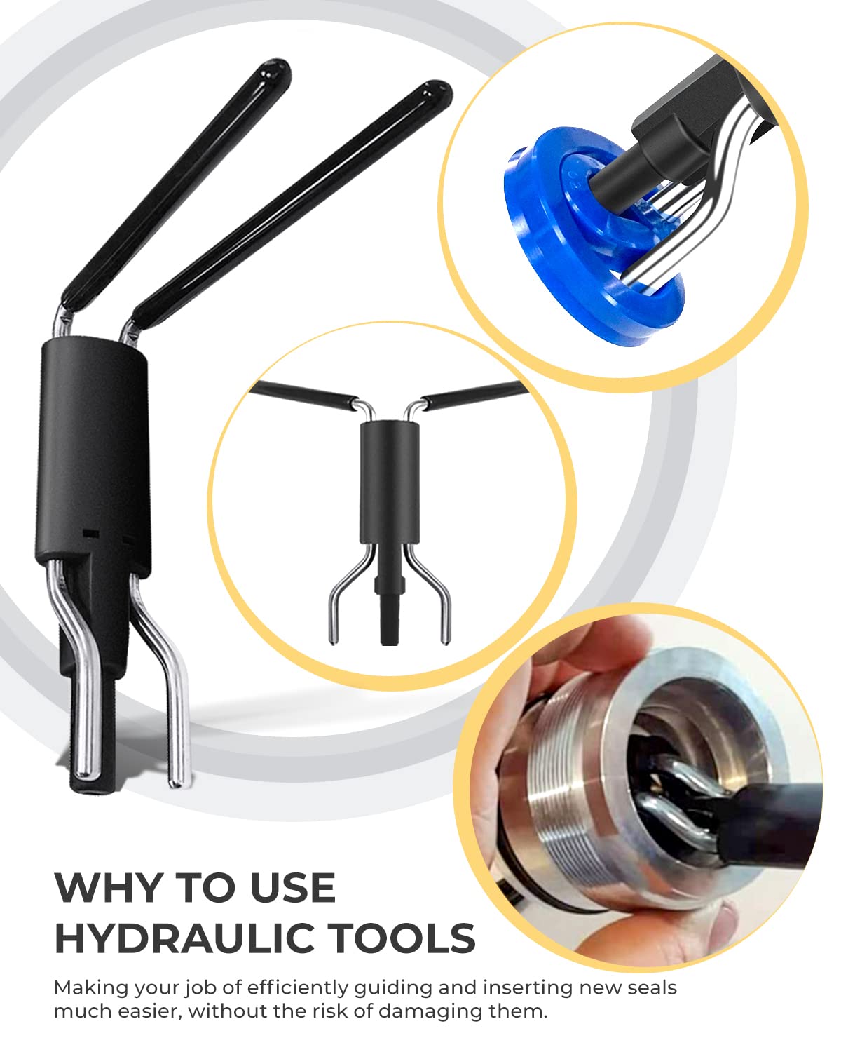 Snapklik.com : Seal Twistors Install Tools - Hydraulic Cylinder Piston ...