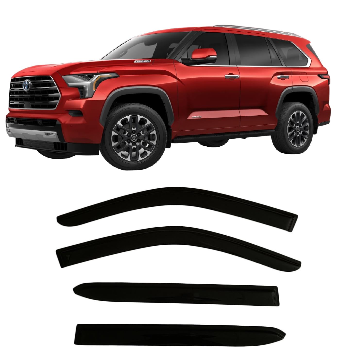Snapklik.com : 2023-2024 Side Window Visor Deflectors For Toyota ...