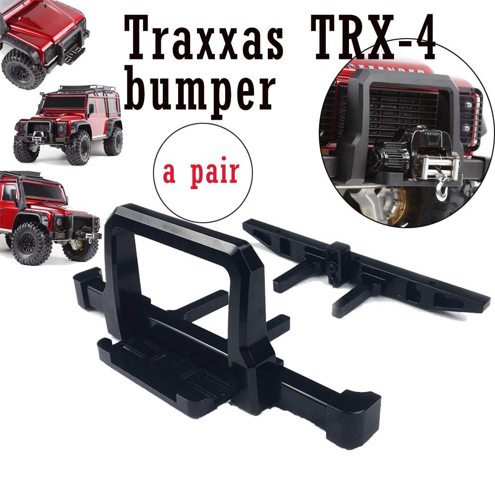 Buy JDgoods GRC Classic Aluminum Front Winch Bumper Traxxas TRX-4 RC ...