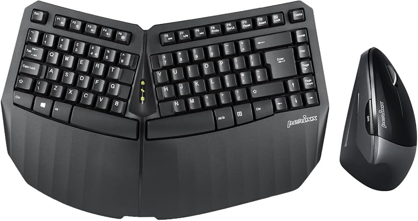 perixx PERIDUO-813 Wireless Ergonomic Compact Keyboard and Vertical ...
