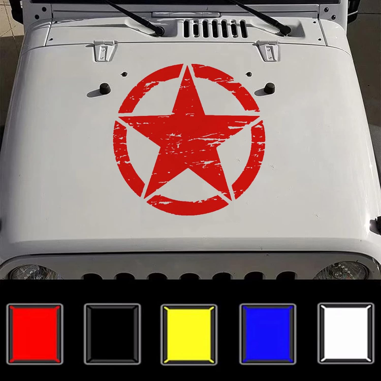 Amazon.com: Practisol Car Decals US Army Military Star Car Sticker US ...