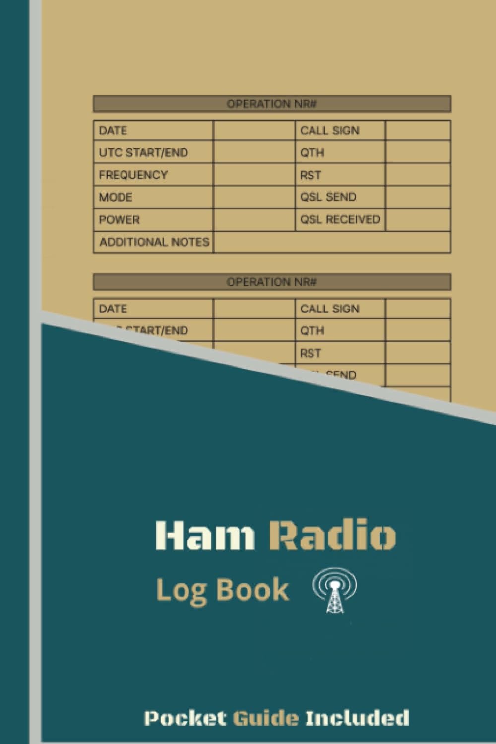 Ham Radio Log Book: With Pocket Guide for Quick Reference, Compact Size ...