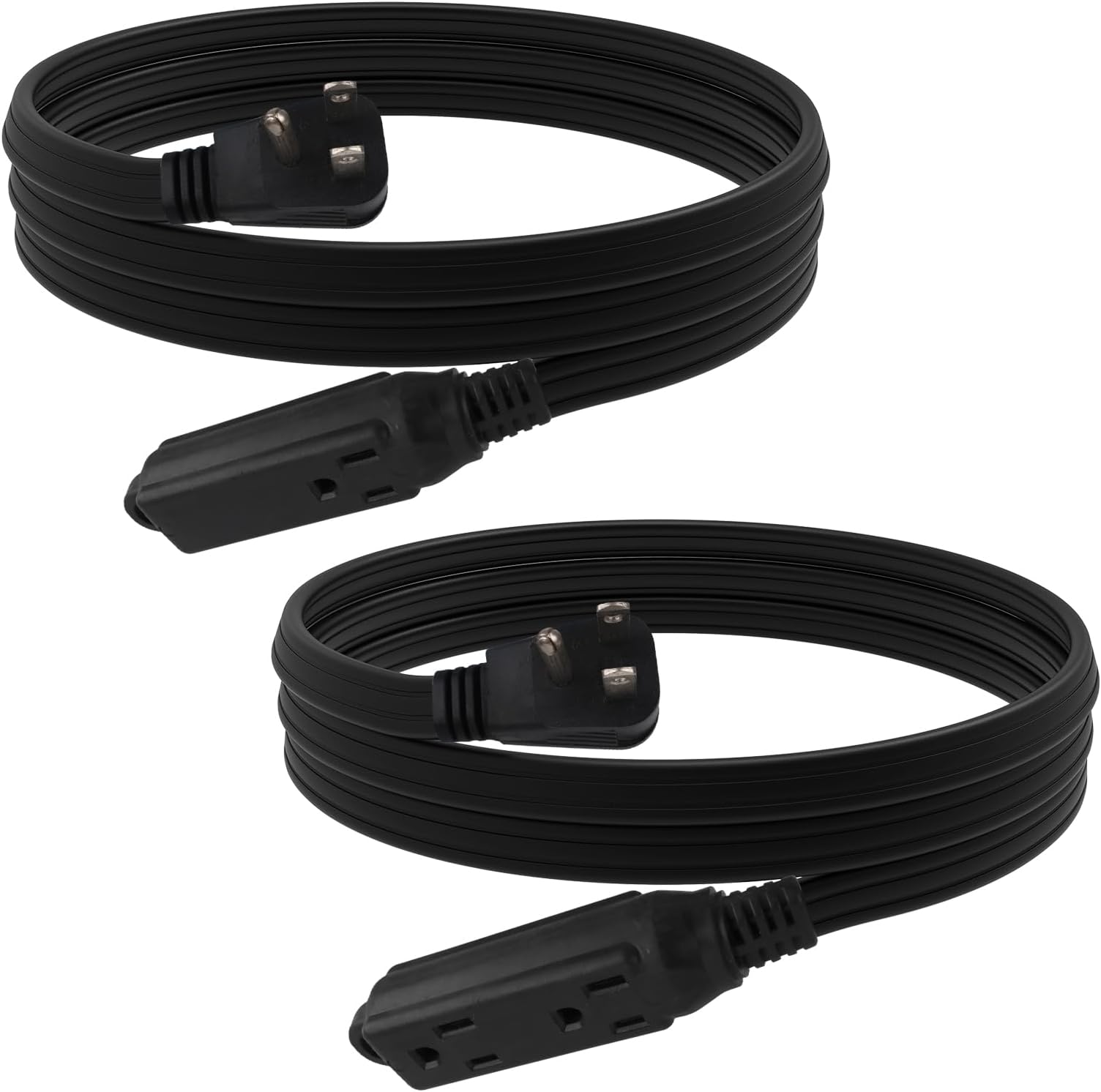 Amazon.com: PALARINE Indoor Extension Cord 3 Outlets Flat Plug Power ...
