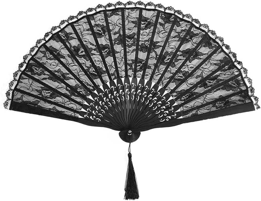 Amazon.com: UNILAR chinese wedding fan,chinese round fan, hand fan, Fan ...