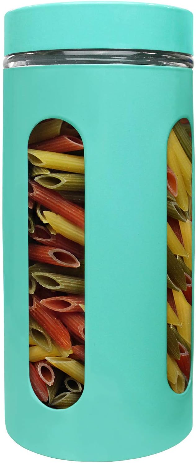 Amazon.com: Guiqulai Glass Spaghetti Pasta Storage Container with Lids ...