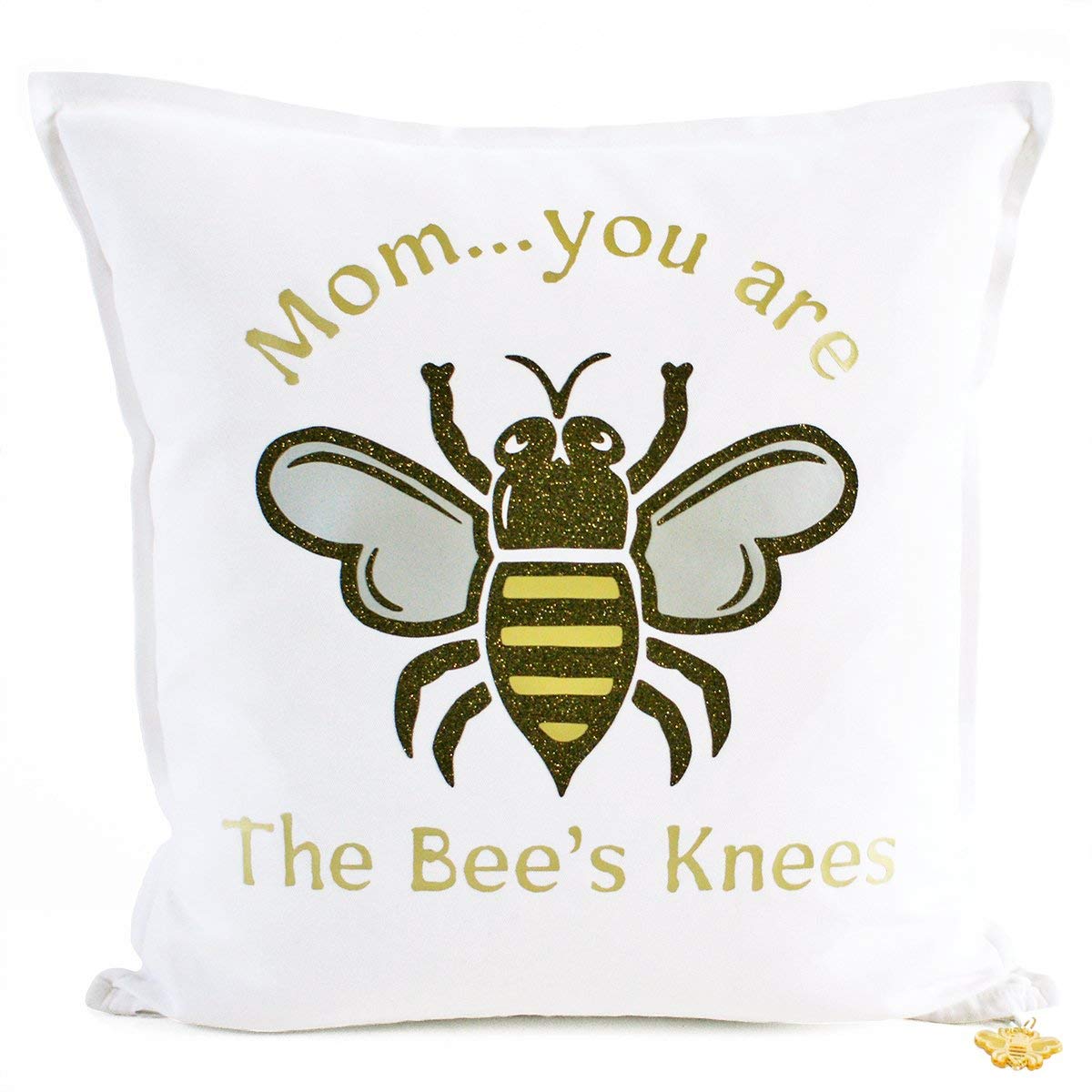 Amazon.com: Mom is the Bees Knees Throw Pillow : Home & Kitchen