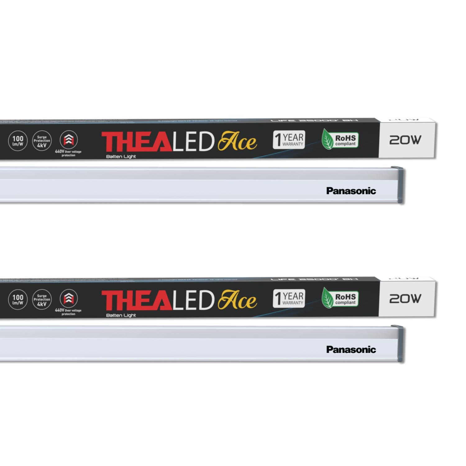 Panasonic 20W Sleek PC LED Batten, 20W Tube light for Living Room ...