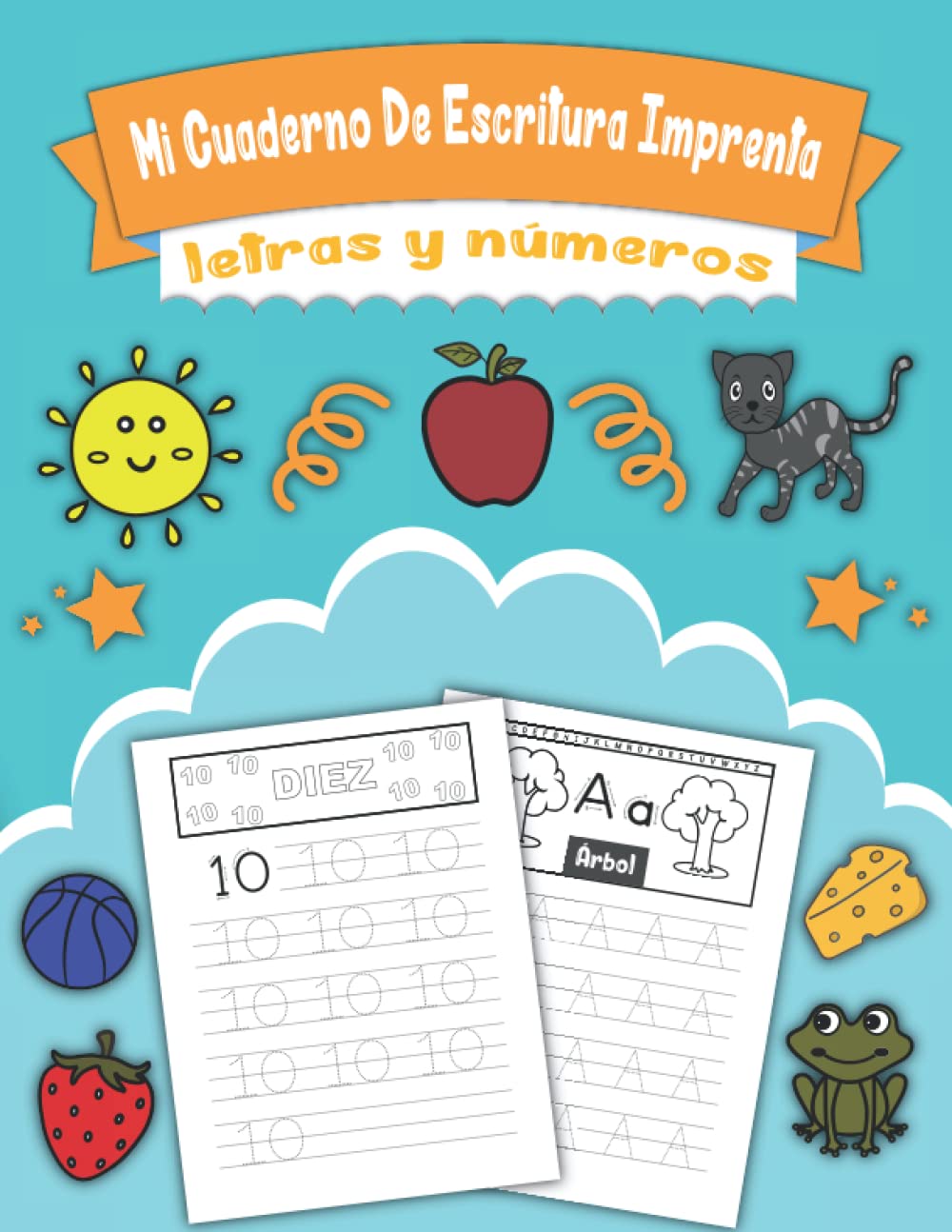 Buy Mi Cuaderno De Escritura Imprenta: Aprendiendo a repasar líneas ...