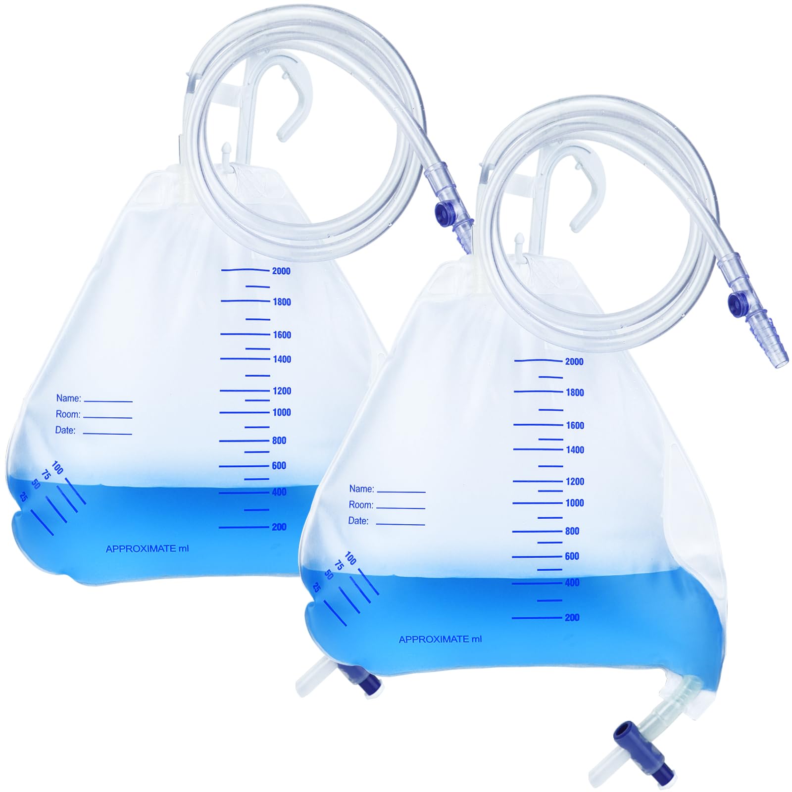 Amazon.com: YOOGUSTO Urinary Drainage Bag 2000ml with Anti-Reflux ...