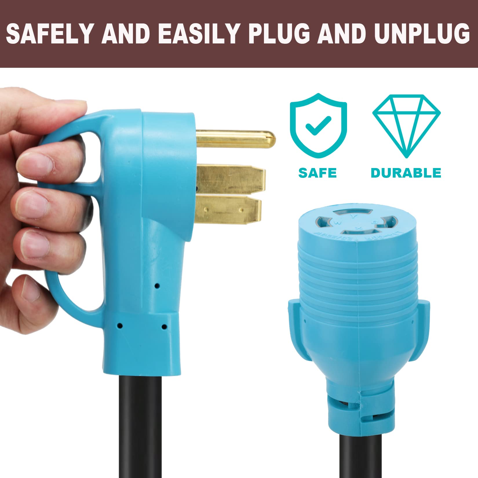Snapklik.com : CircleCord 14-50P Male To L14-30R Female Generator ...