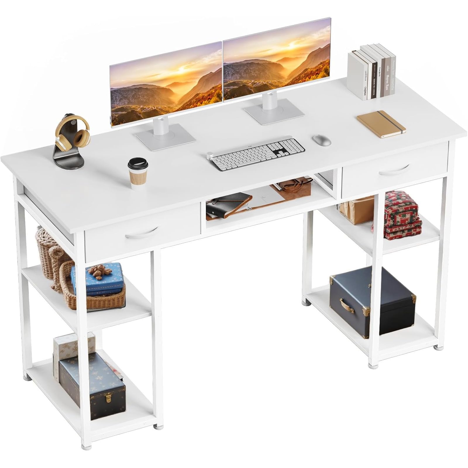 Snapklik.com : Sweetcrispy Computer Desk - 48 Inch Home Office Bedroom ...