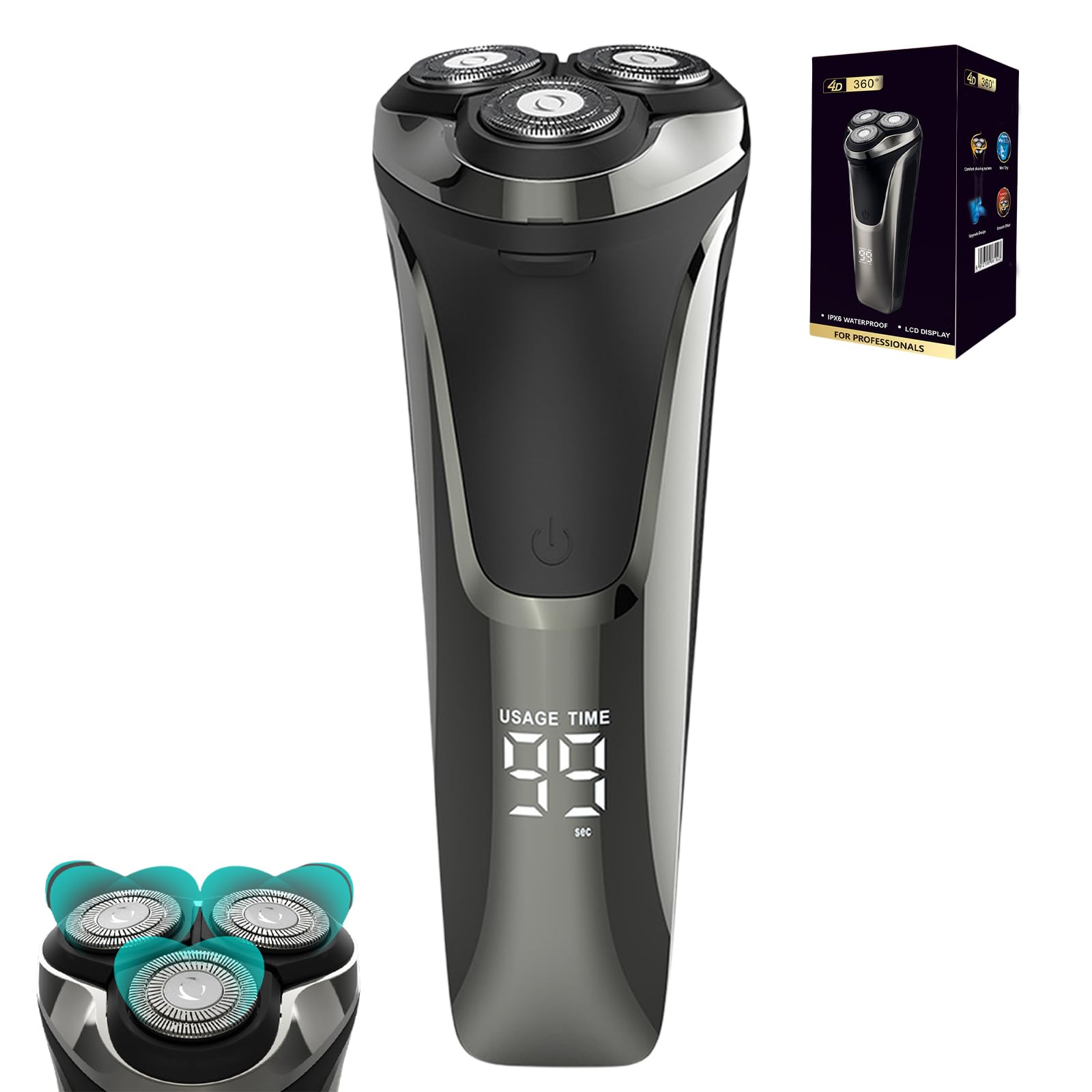 Amazon.com: Snapbuy Electric Razor, Snapbuy Electric Razor 4d Rotary ...