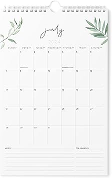 Amazon.com: Karto Wall Calendar 2024-2025 - Vertical 11x17 inch Runs ...