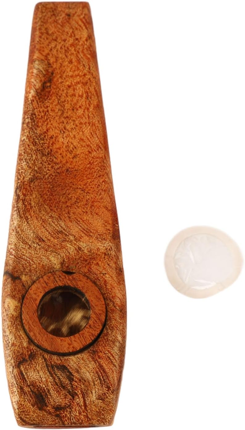 Amazon.com: Kazoo Wooden Maple Wood Flute Rich Warm Sound Includes ...