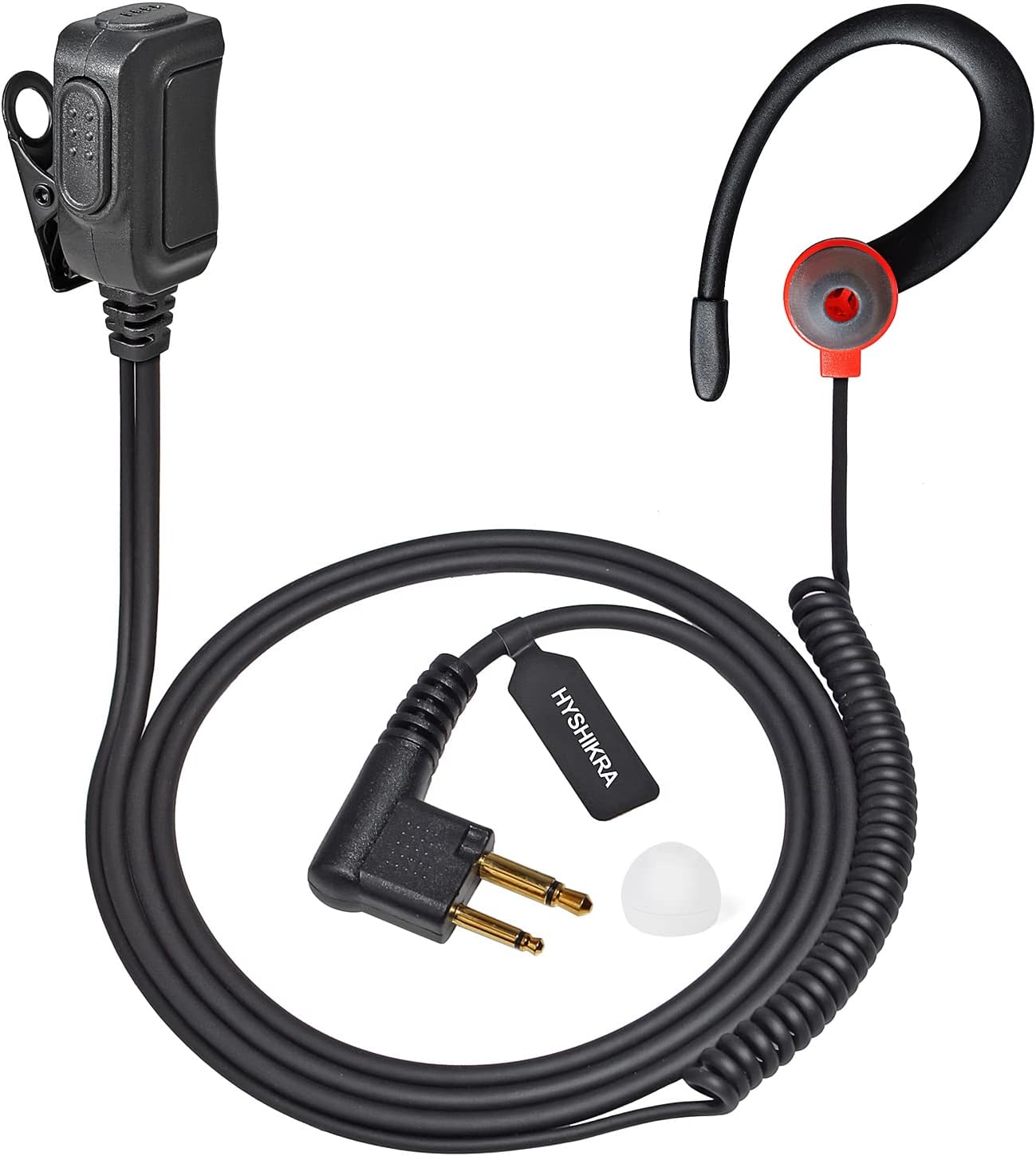 Amazon.com: HYSHIKRA Radio Earhook Earpiece, Walkie-Talkie Headset with ...