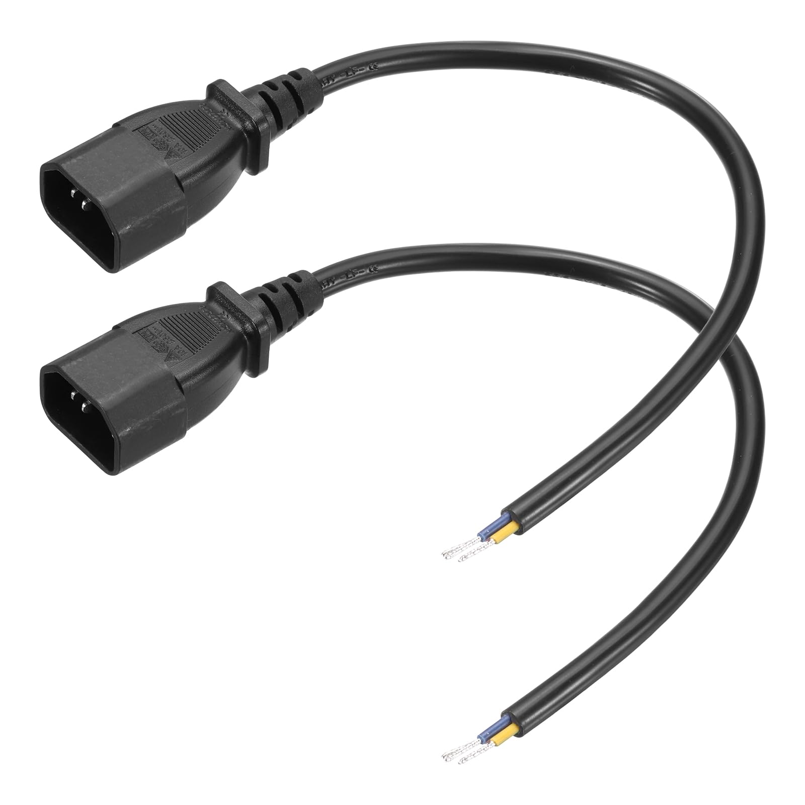 Snapklik.com : DMiotech 2 Pcs 1 Ft IEC 60320 C14 To Bare Wire Power ...