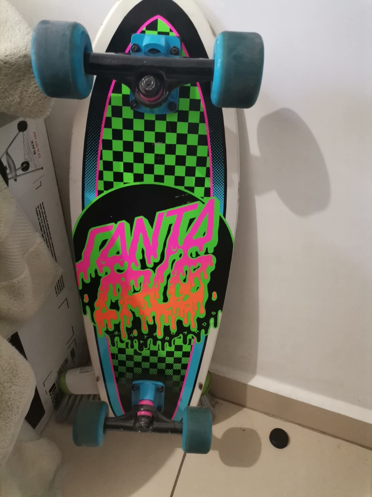 Amazon.com : Santa Cruz Rad Dot Pre-Built Skateboard Complete - 8.80 ...